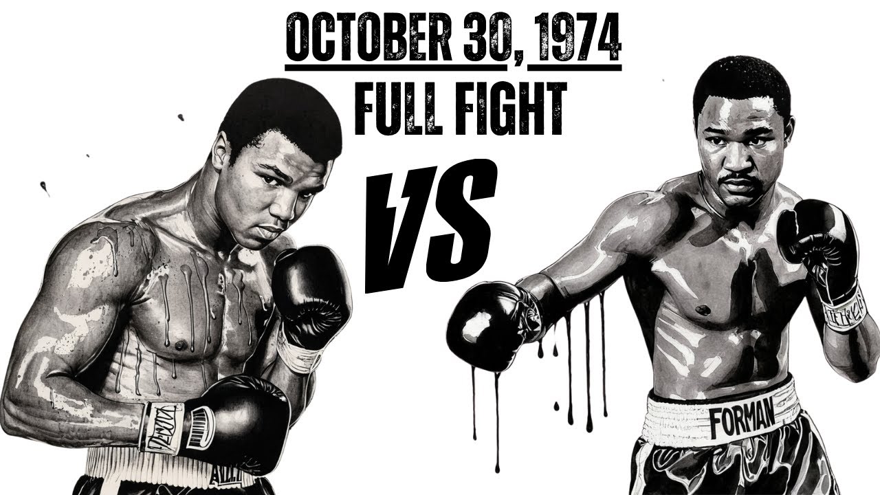 muhammad ali vs george foreman | Rumble in the Jungle | October 30 1974 ...
