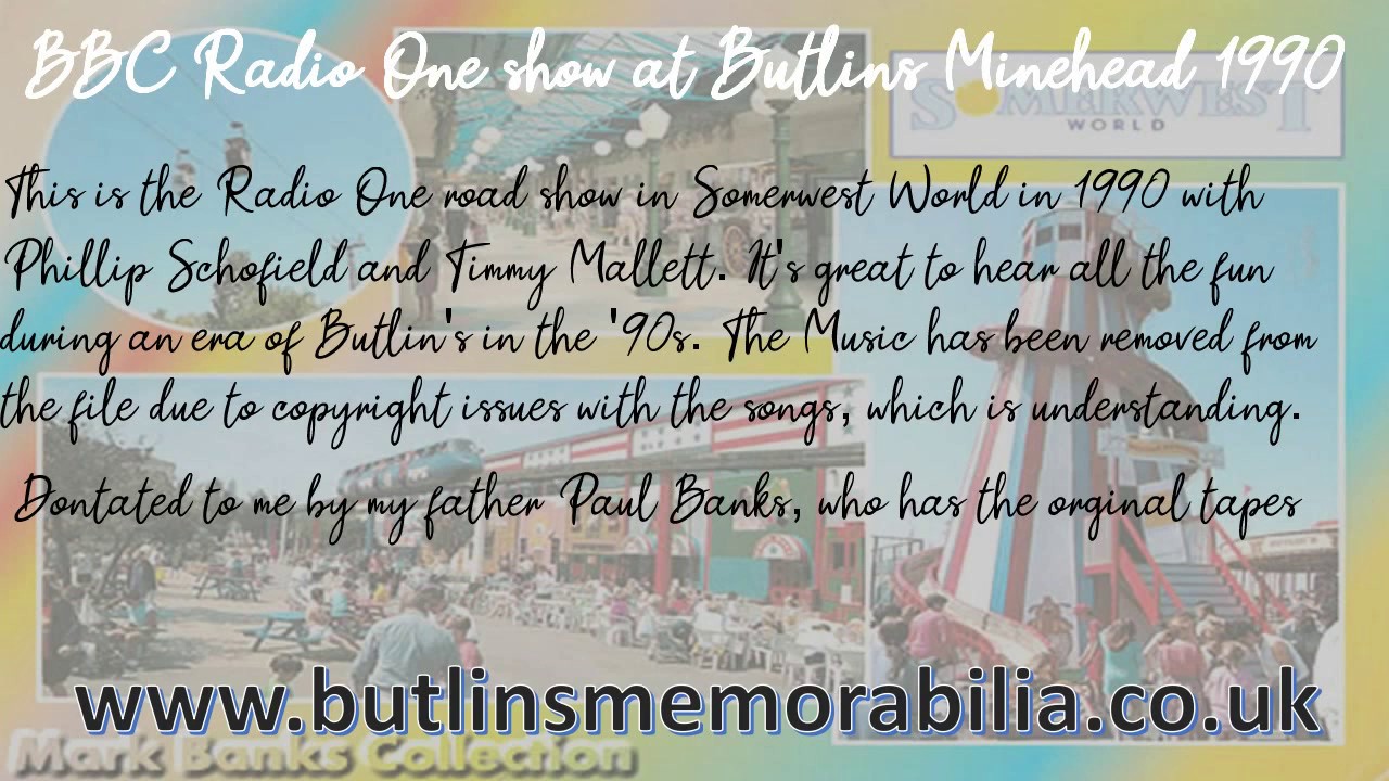 Butlin's Radio One Show - Somerwest World '90s Mark Banks Collections ...