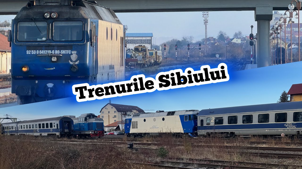 Divese trenuri CFR in gara Sibiului🚂 - YouTube