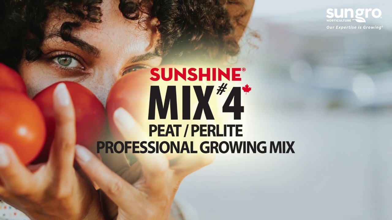 Sunshine Mix #4 Peat/Perlite Professional Growing Mix - YouTube