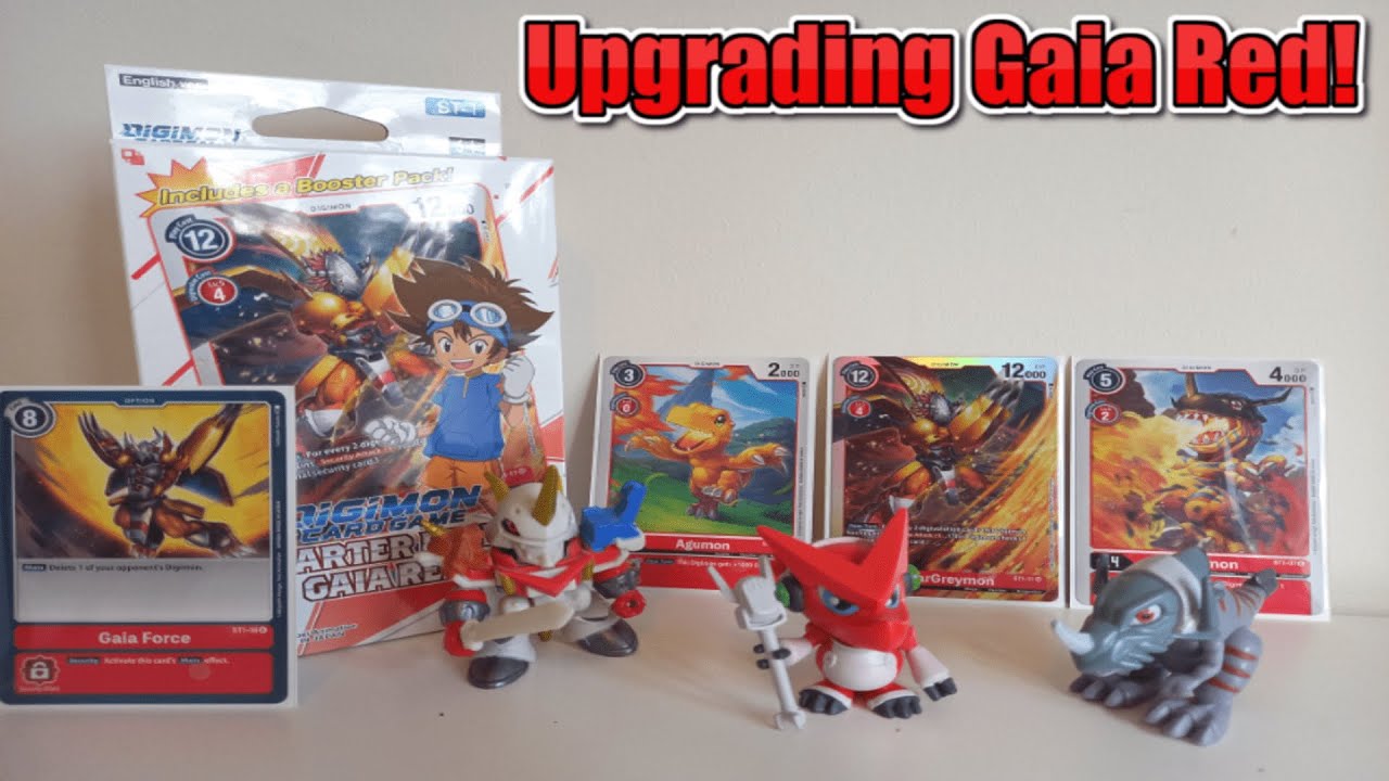 Opening and Upgrading my Digimon Gaia Red Deck! #Digimon - YouTube