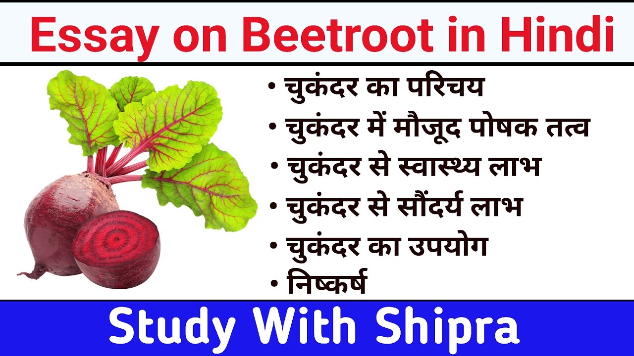 Essay on Beetroot in Hindi | चुकंदर पर निबंध |Beetroot | चुकंदर | # ...