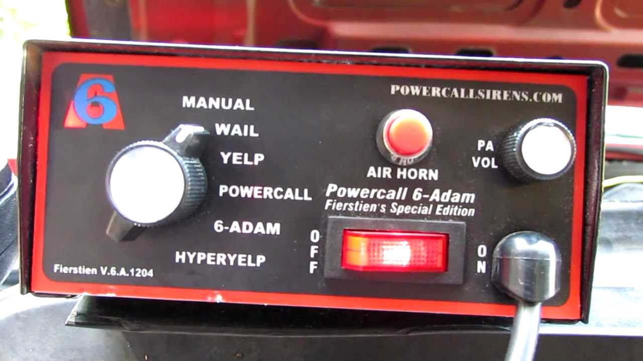 Powercall 6-Adam Siren Demo - YouTube