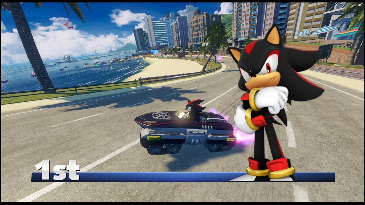 Sonic & All Stars Racing Transformed (2012) - Shadow The Hedgehog Cruis ...