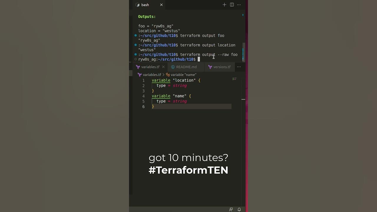 #TerraformTEN /14 Output Command #Shorts #terraform - YouTube