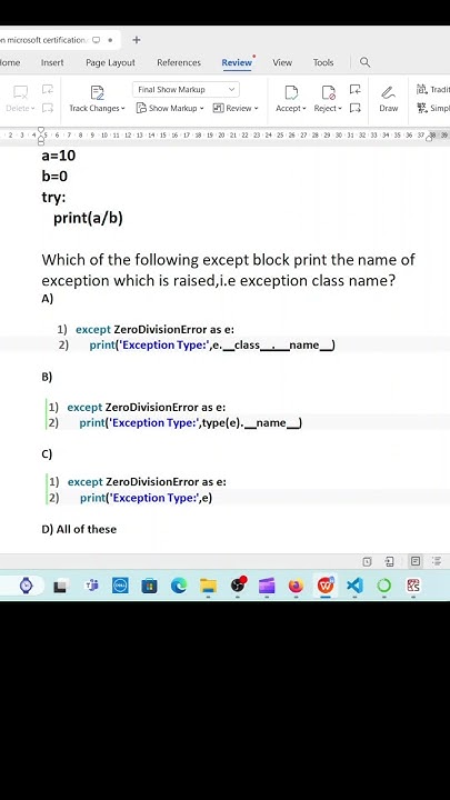 Python Certification Exam Question 134shorts Shortsfeed Python Certification Shortvideo