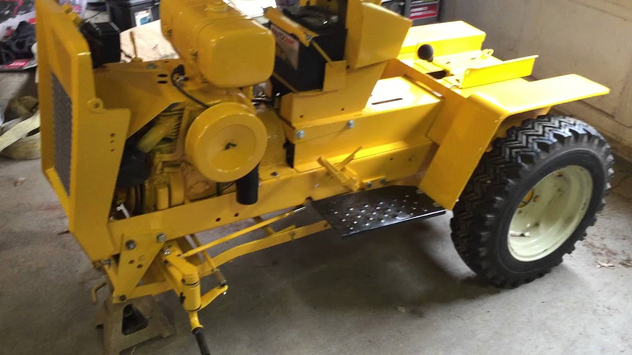 cub cadet 122 refurbished part 8- doing up the white parts - YouTube