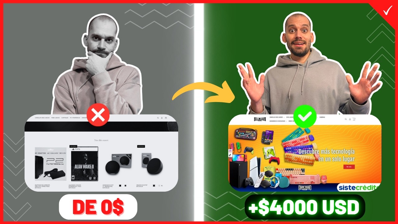 De Cero a $4,000 en 30 Días con esta Tienda Online en Shopify | Caso ...