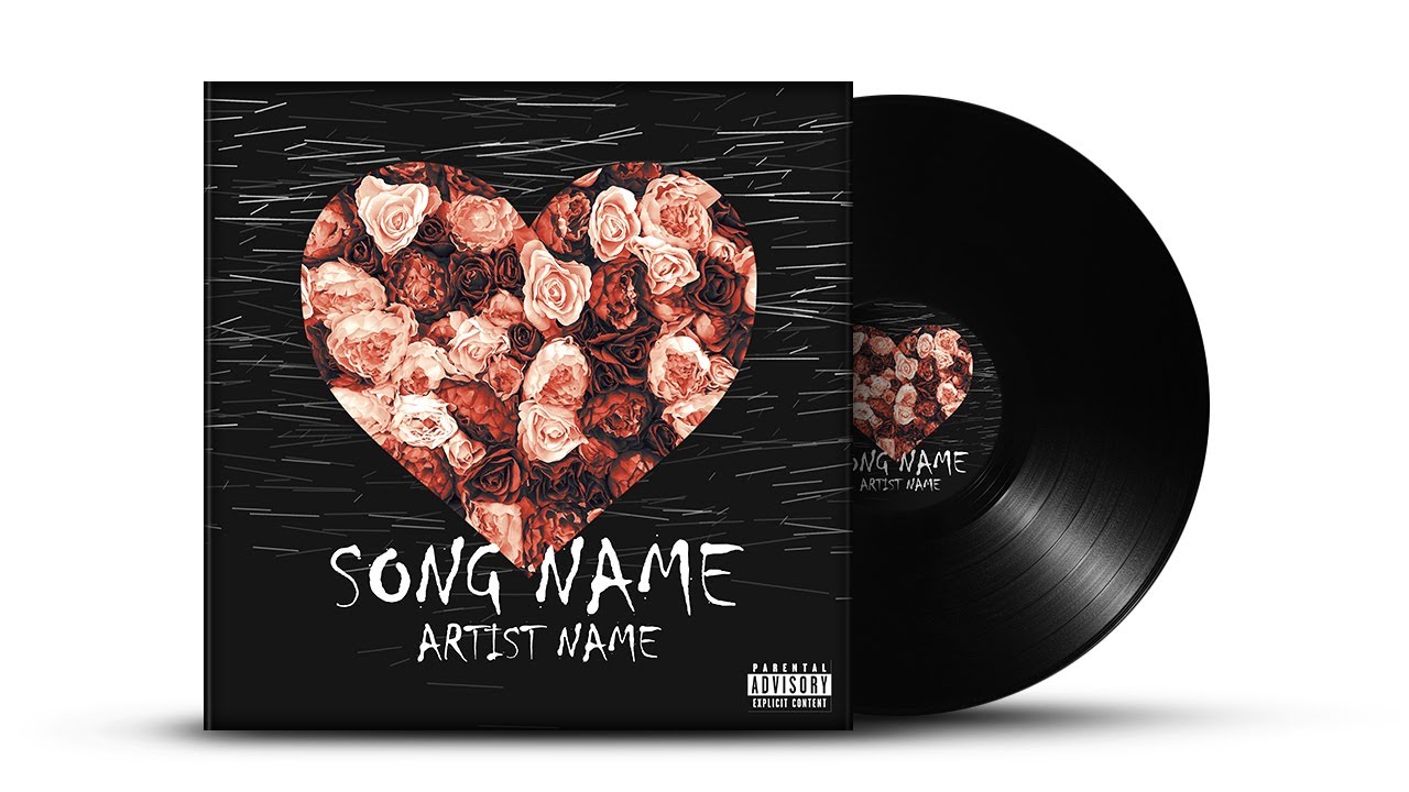 Create a Album Cover Music Art - Rose in Heart - YouTube