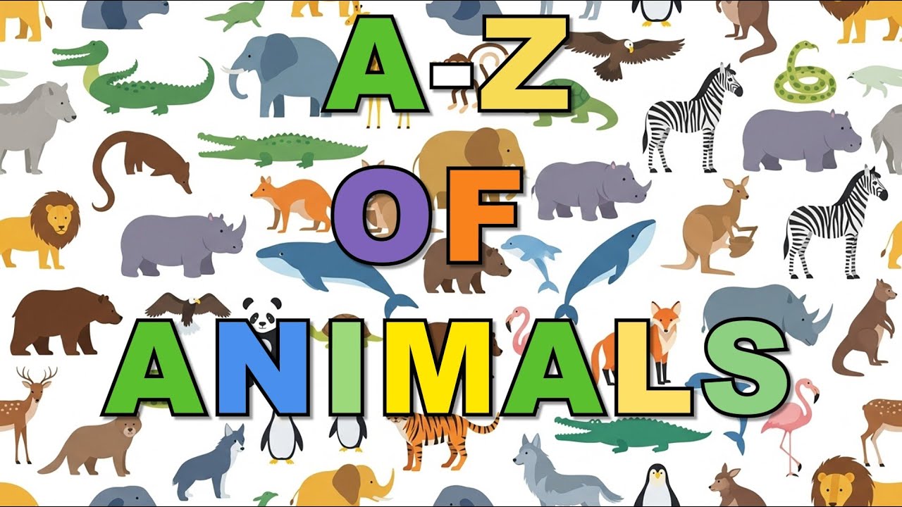 A-Z of Animals for Kids 🐒🦁🐧 | Learn 200+ Animal Names Through Alphabet ...