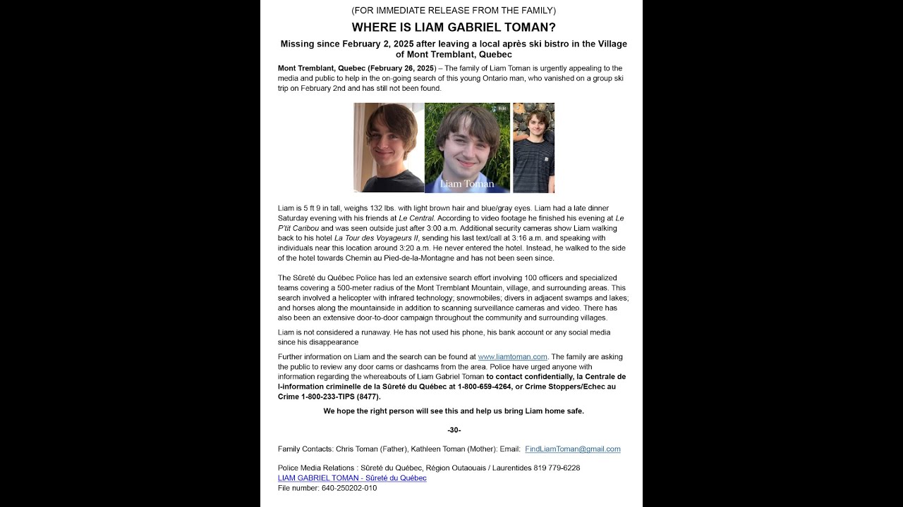 Missing Ontario Man Last Seen at Popular Quebec Ski Village in 2025 ...