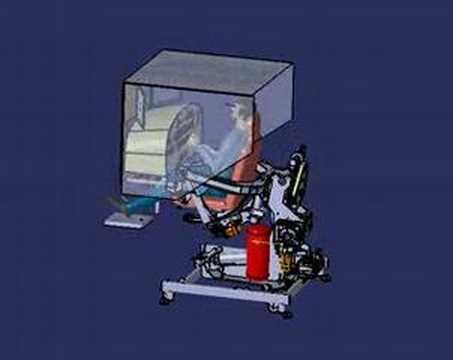 4 DOF flight simulator full motion platform - YouTube
