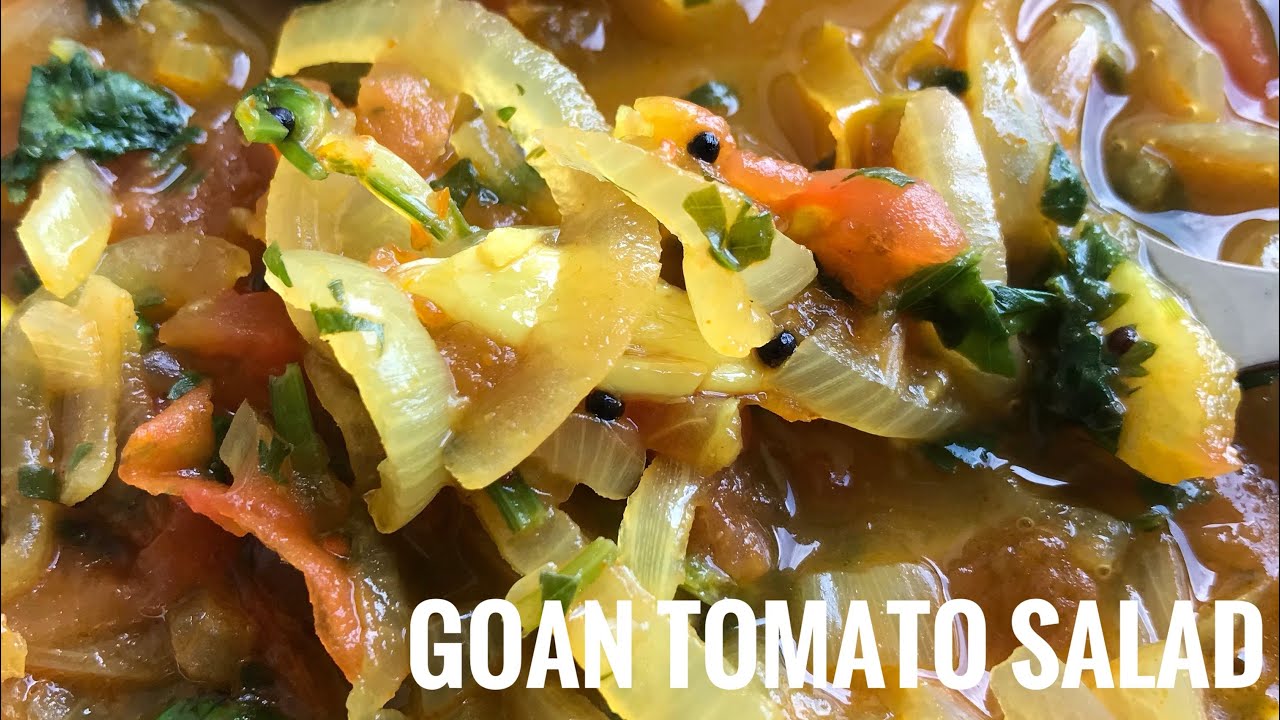 Goan Tomato Salad Recipe. Goan Breakfast Special. Salad Bhaji Recipe ...