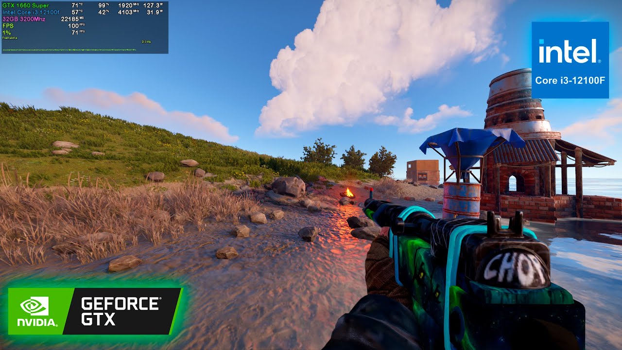 Rust High Settings : GTX 1660 Super + i3-12100F | 1080p - YouTube