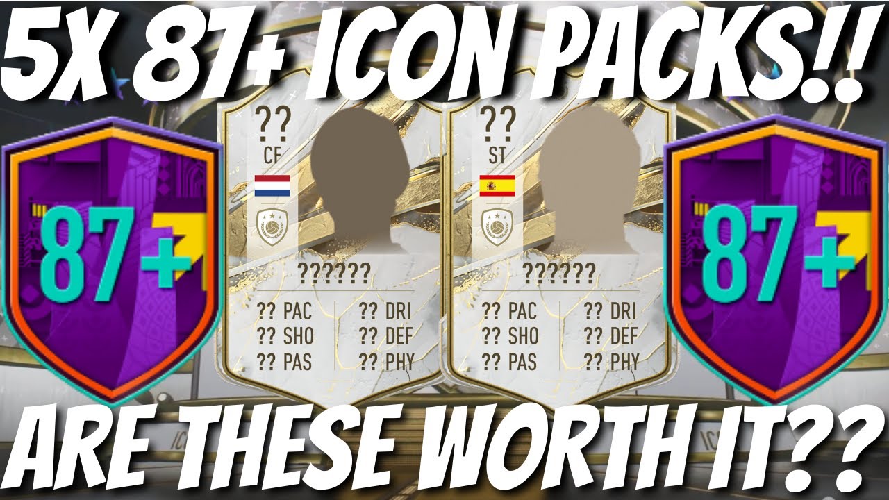 I OPENED ANOTHER 5x 87+ BASE OR MID ICON PACK AND GOT... - YouTube