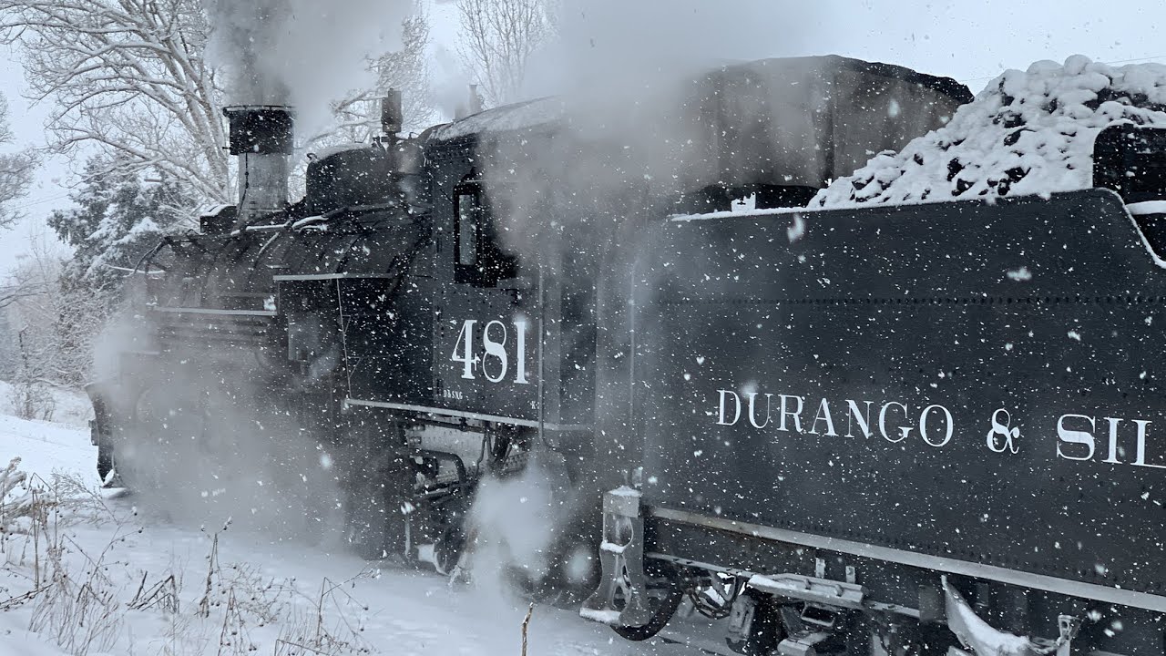 Durango & Silverton 481 Winter Snow and Coal - YouTube
