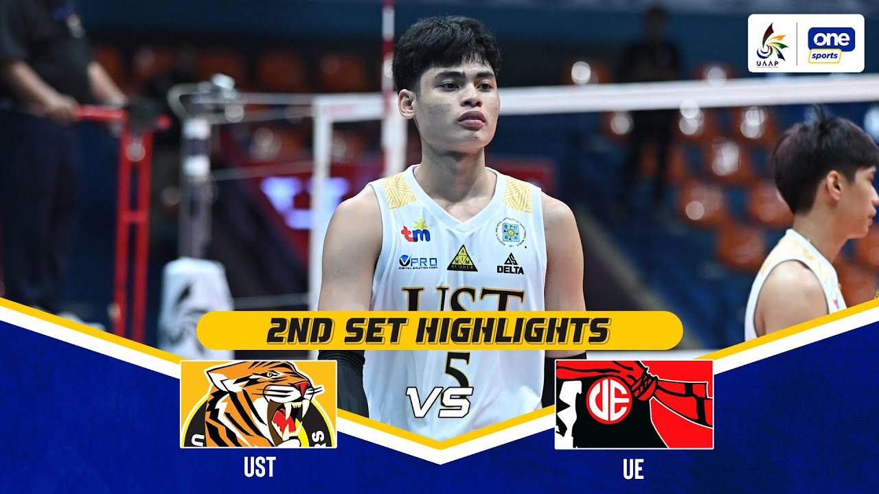 UST vs. UE | SET 2 GAME HIGHLIGHTS | UAAP SEASON 87 MEN’S VOLLEYBALL ...