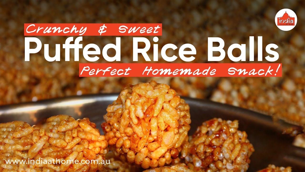 Crunchy & Sweet Puffed Rice Balls | Perfect Homemade Snack! - YouTube