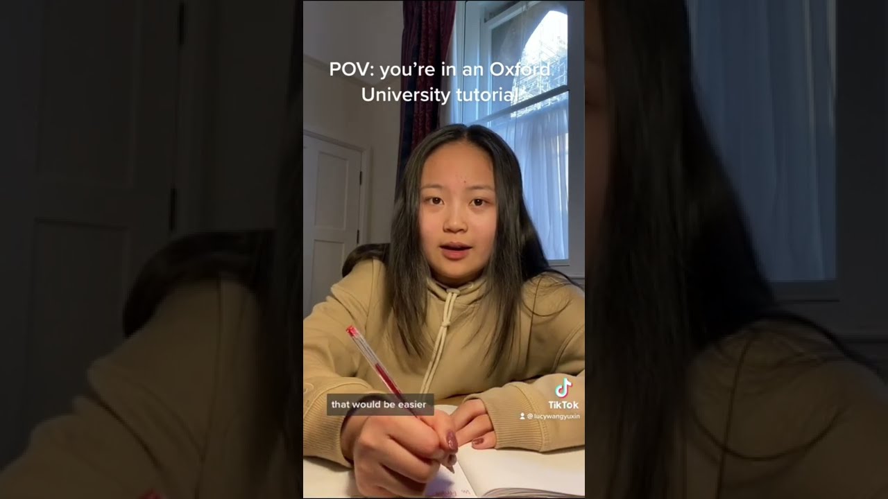 POV: you’re in an Oxford University tutorial #shorts - YouTube