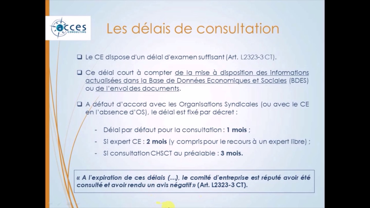 La procédure de consultation du CE - YouTube
