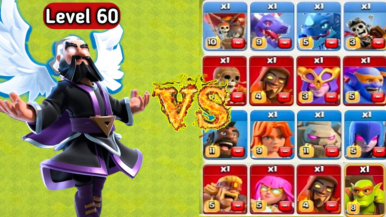 Max Magic Grand Warden Vs All MaX Troops in Clash of Clans#coc # ...