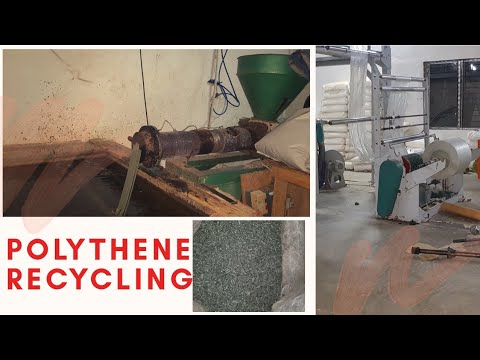 Wastages recycling/Polythene wastage recycling process/Polythene making ...