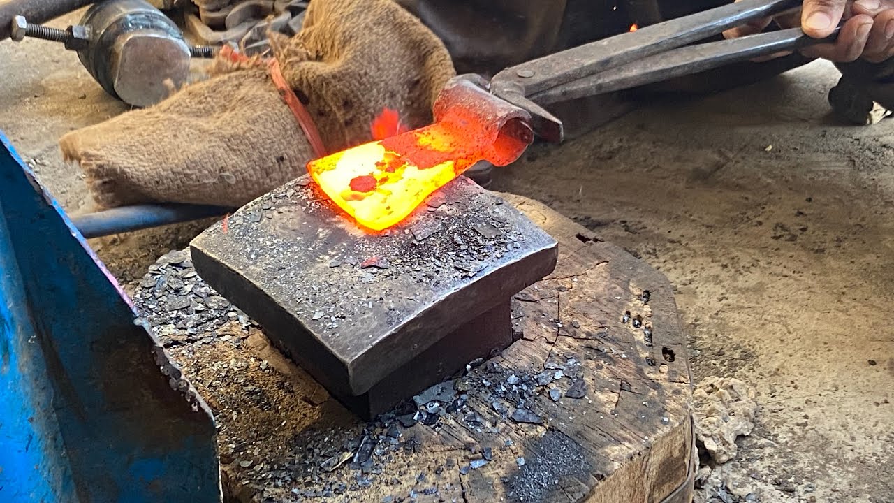 How to Forge the Perfect Axe: Complete Process || Blacksmith Work Hand ...