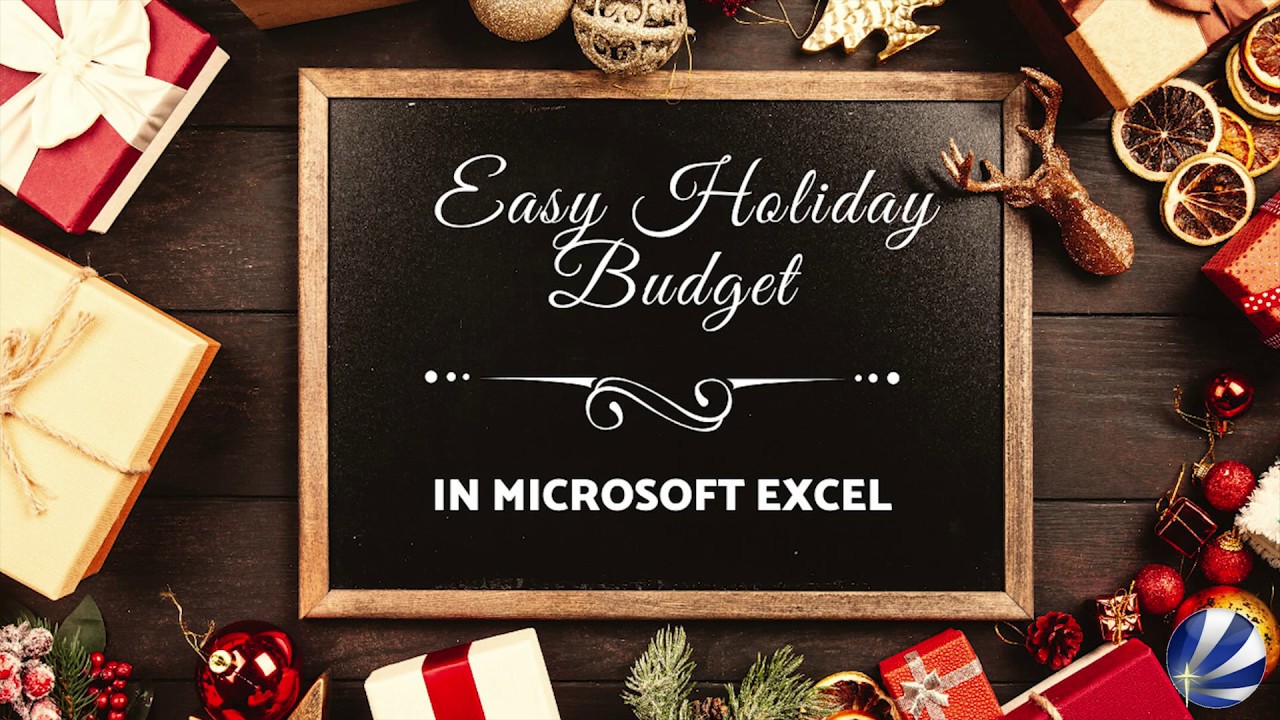 Super Quick Holiday Budget in Microsoft Excel - YouTube