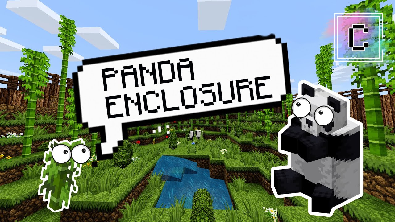 MINECRAFT | Simple Panda Enclosure | by CreativeChan - YouTube