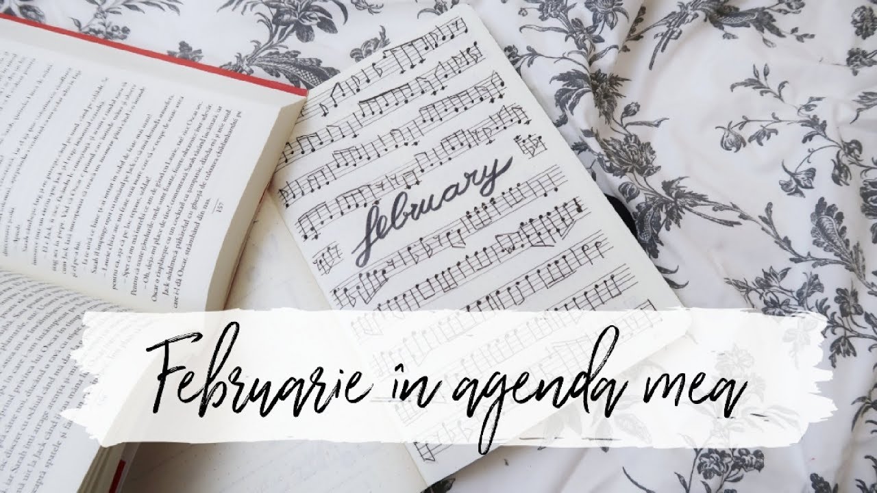 Aranjarea lunii Februarie în agenda mea | BUJO | emoozzah - YouTube