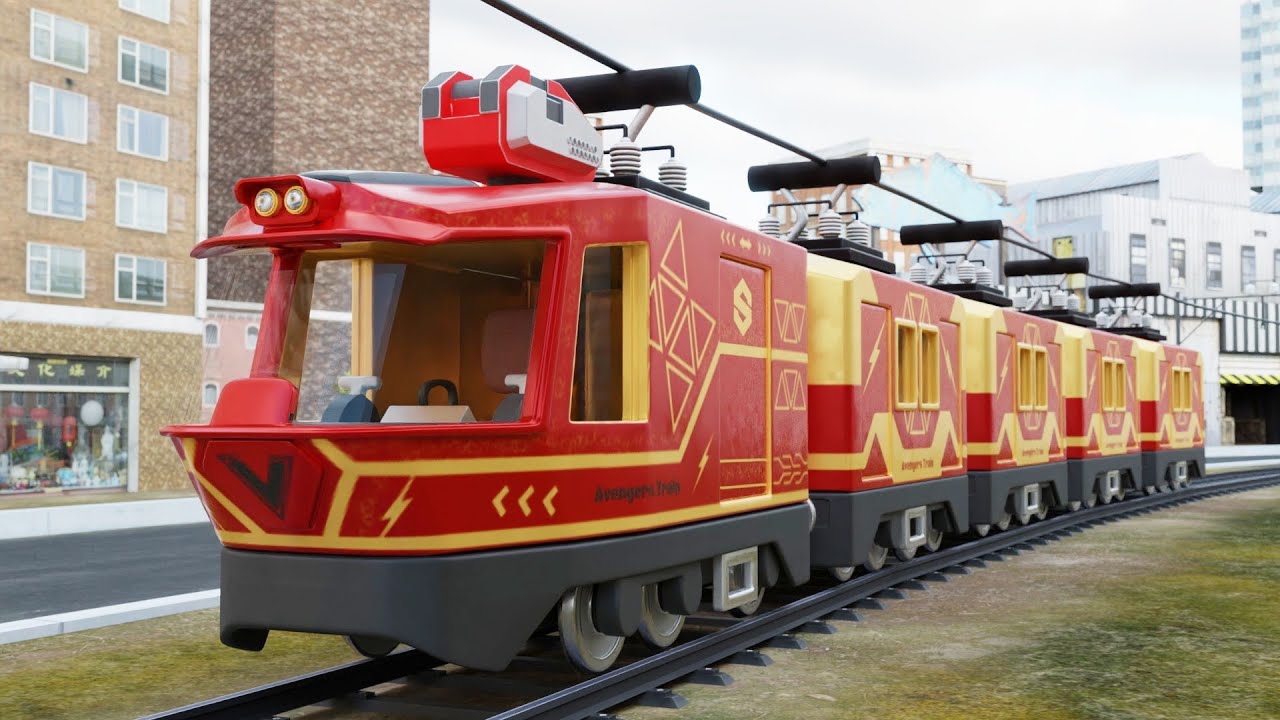 Super Hero Cartoon - Episode 01 - Choo choo train kids videos - YouTube