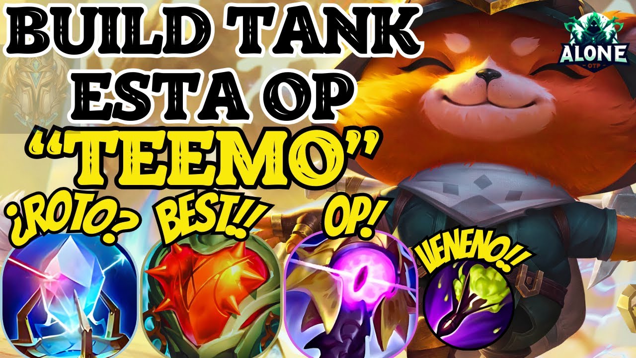 TEEMO TANK ES TIER S ¿O BUILD TROLL? WILD RIFT - YouTube