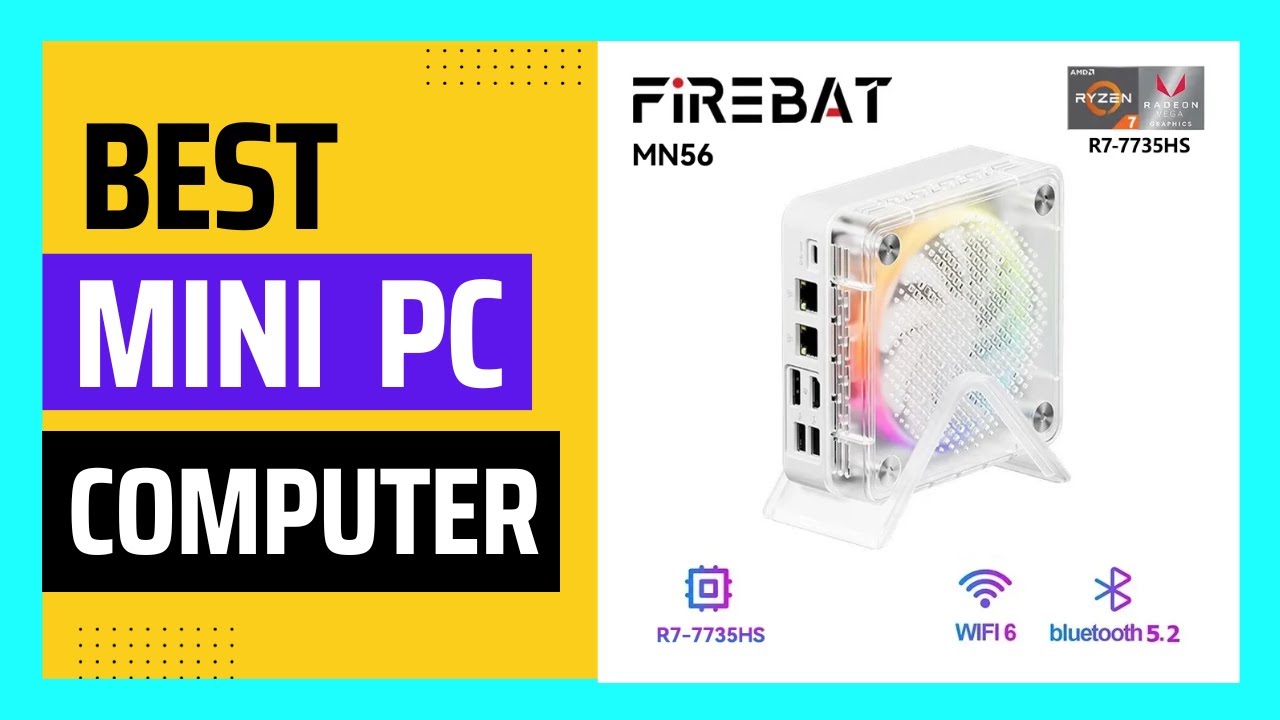 FIREBAT MINIPC AMD R7-7735HS Mini Pc Colorful Gamer 16GB 512GB DDR5 ...