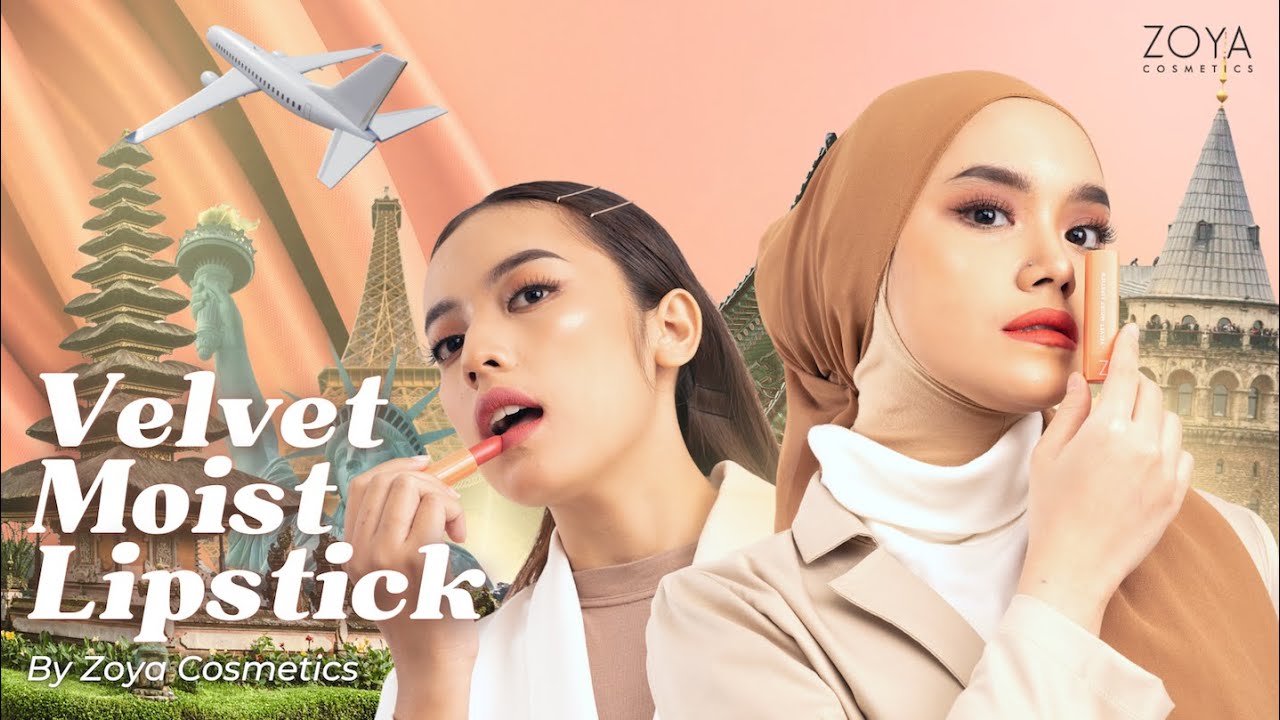 VELVET MOIST LIPSTICK BY ZOYA COSMETICS - YouTube