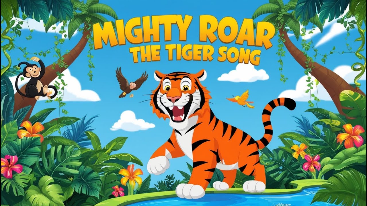 Mighty Roar: The Tiger Song | Jungle Rhymes for Kids #KidsSongs # ...