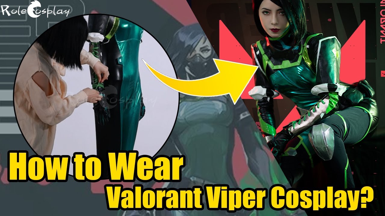 【Dressing Tutorial】How to wear Valorant Viper cosplay? - YouTube