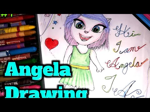 VLOG-7 || MY TALKING ANGELA DRAWING || T A GAMING - YouTube