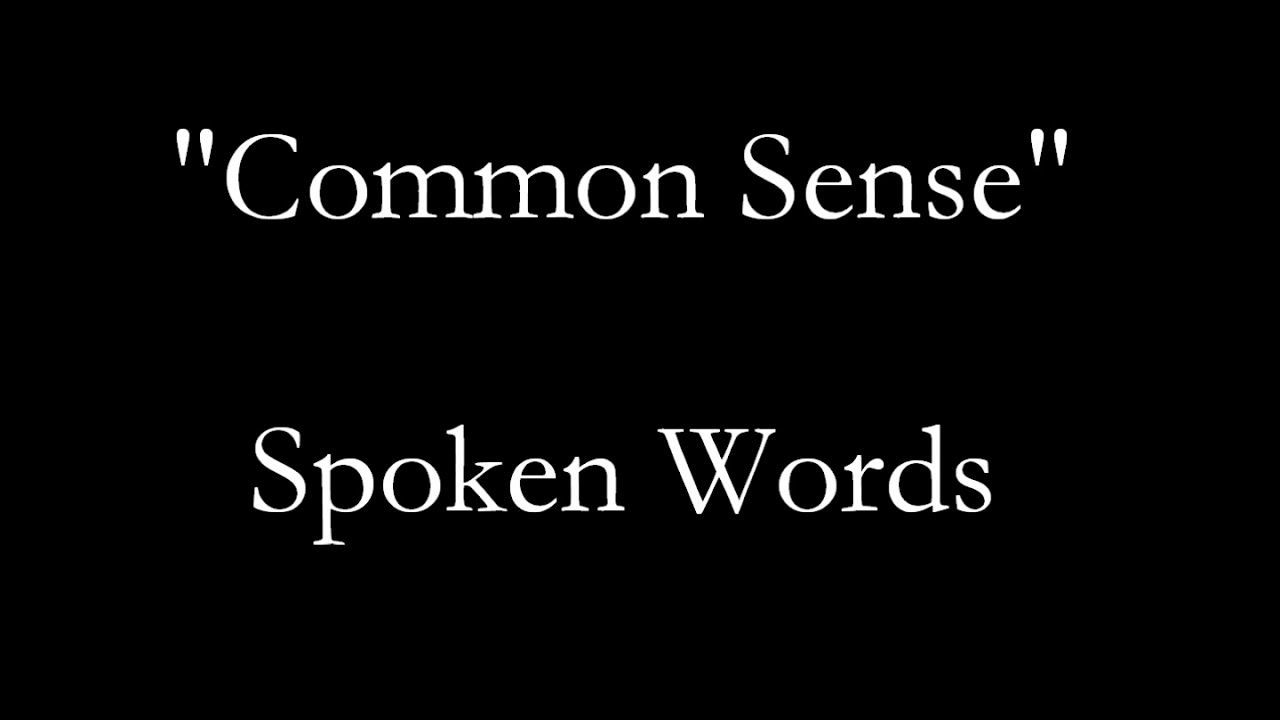 "Common Sense" - Poem by Robert Eckstein - YouTube