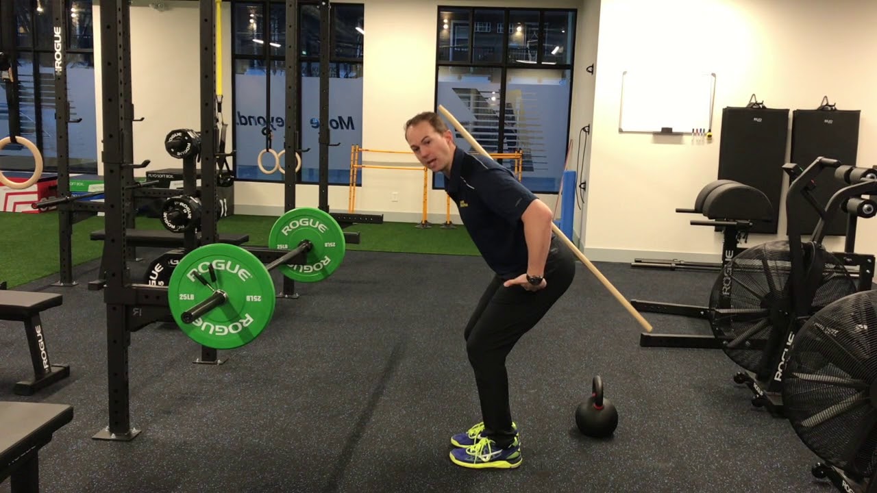 Learning the Hip Hinge Movement Pattern - YouTube