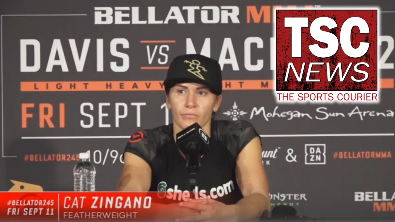 Bellator 245 Post-Fight: Cat Zingano on Debut Win - YouTube