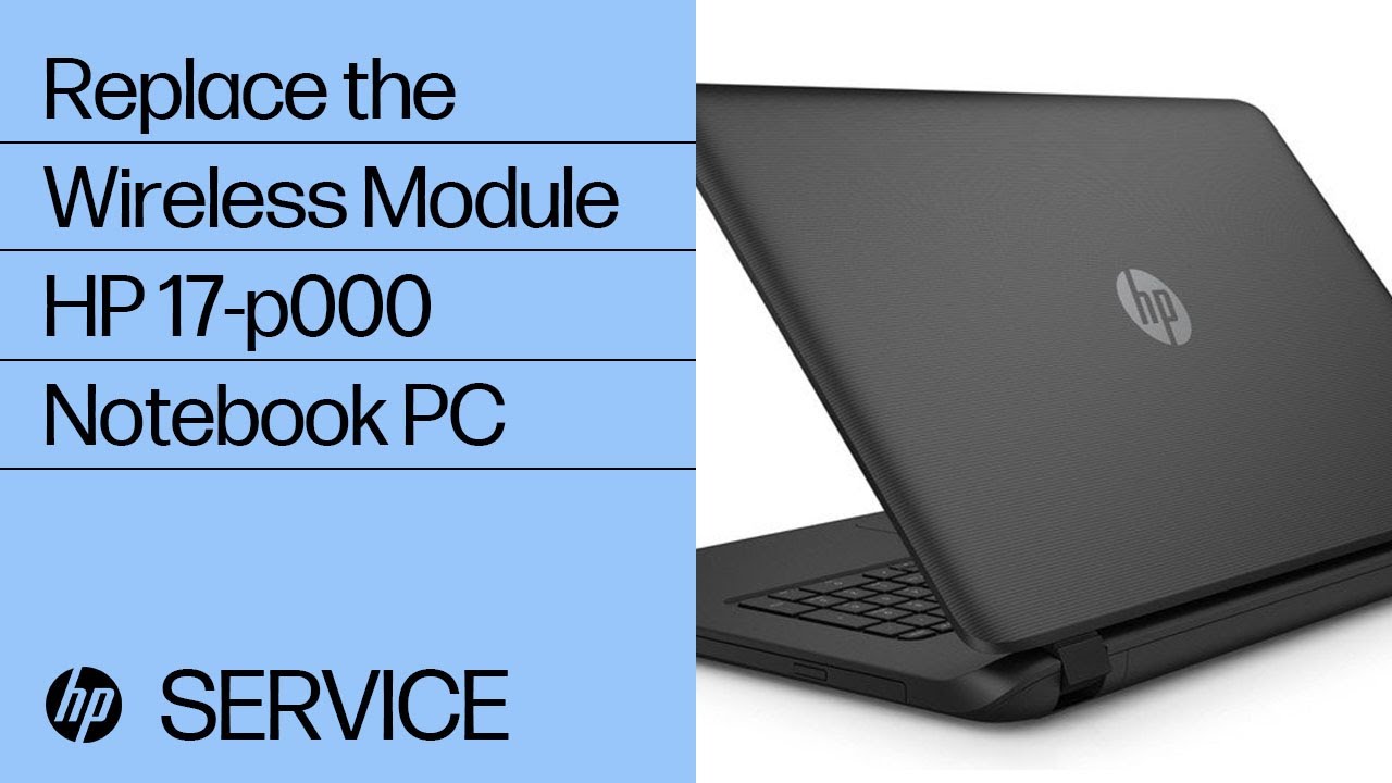 Replace the Wireless Module | HP 17-p000 Notebook PC series | HP - YouTube