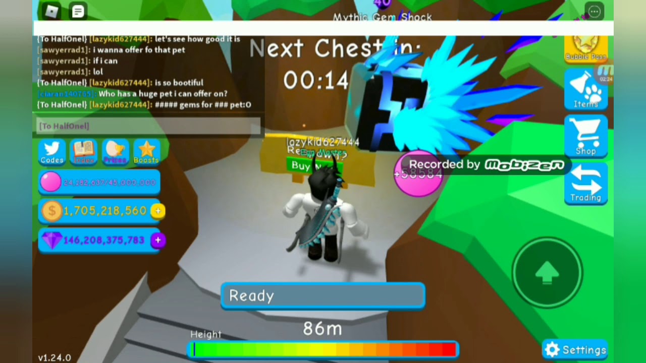 Showcasing Mythic Gem Shock (Bgs) (Roblox) - YouTube