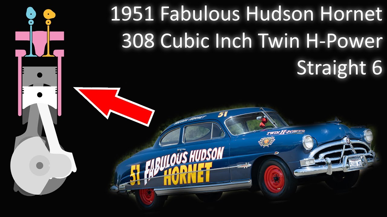 1951 Hudson Hornet Twin H-Power 308 CI Straight 6 - AngeTheGreat Engine ...