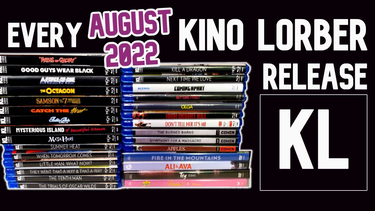 Every Kino Lorber Release For August 4k Blu Ray Physical Media