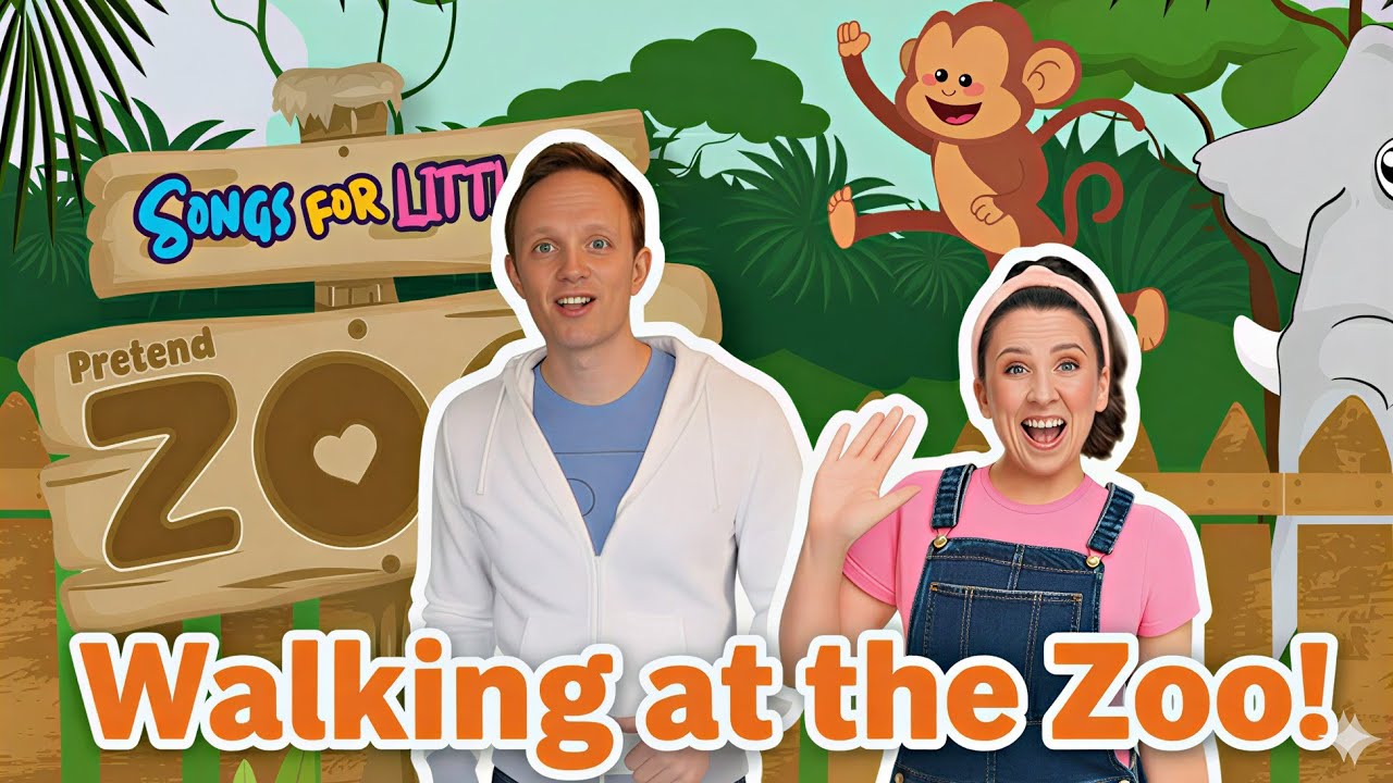 Ms Rachel sings Walking at the Zoo - Mr Aron - Songs for Littles babies ...