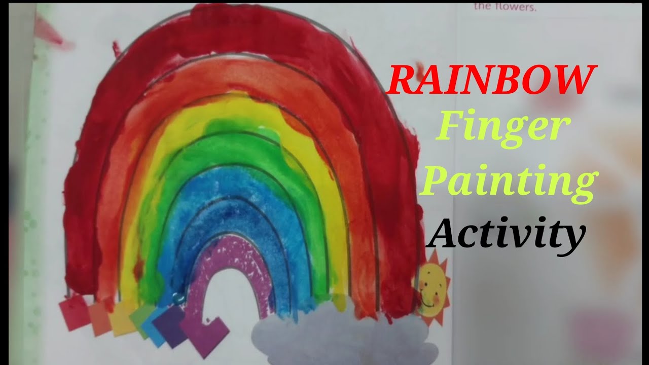RAINBOW ||Finger Painting Activity @BrighterMinds786 #rainbow #painting ...