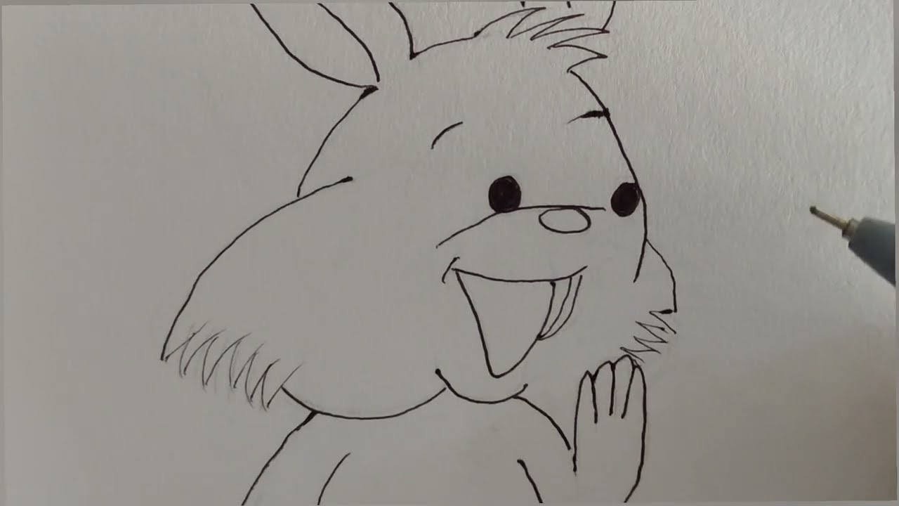 How to draw a Cute Rabbit step by step tutorial for beginners/ Easy ...
