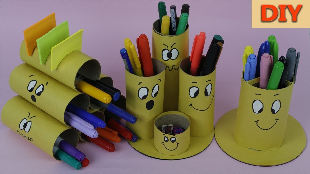 Organizadores de Rolinhos de papel - Divertidos para Volta às aulas ...