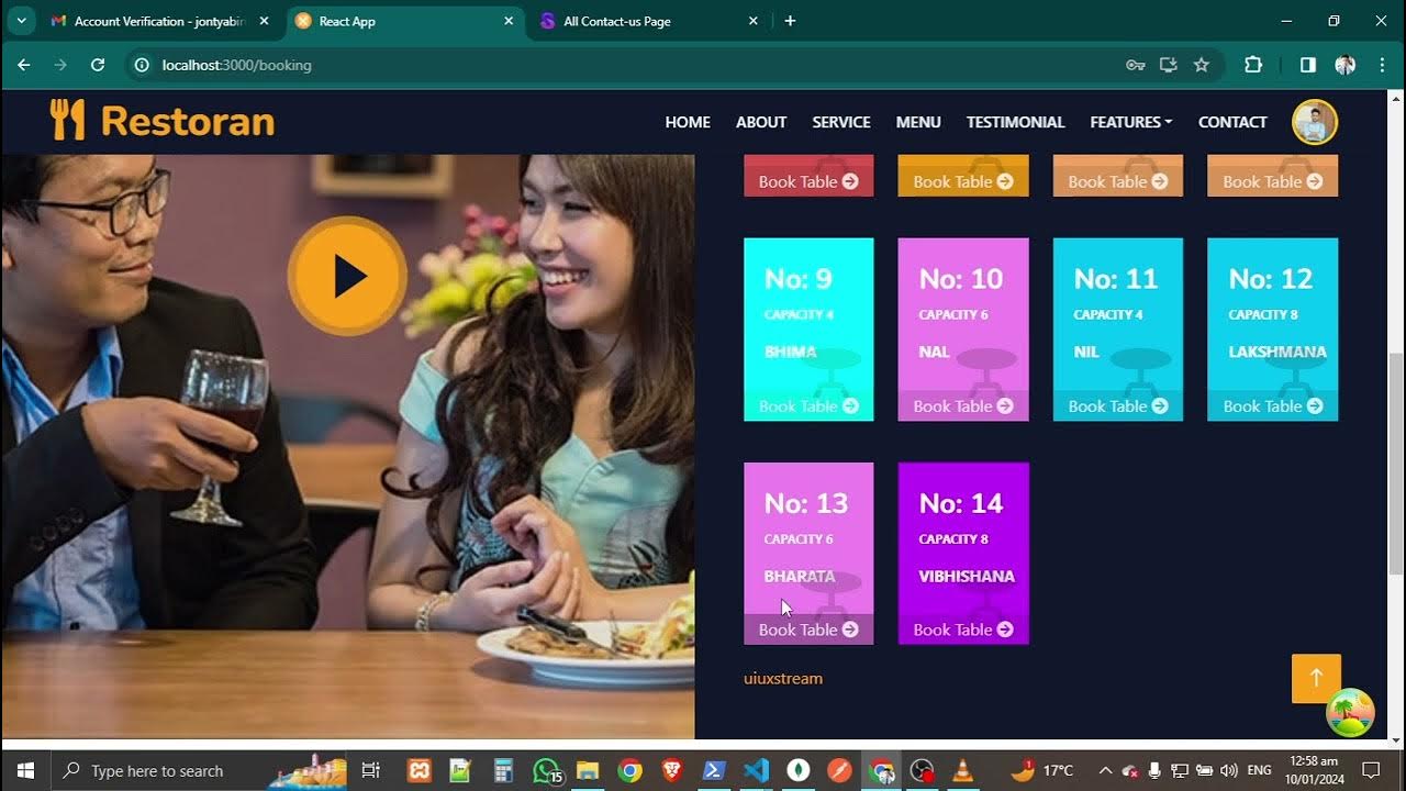 Online Restaurant App - YouTube