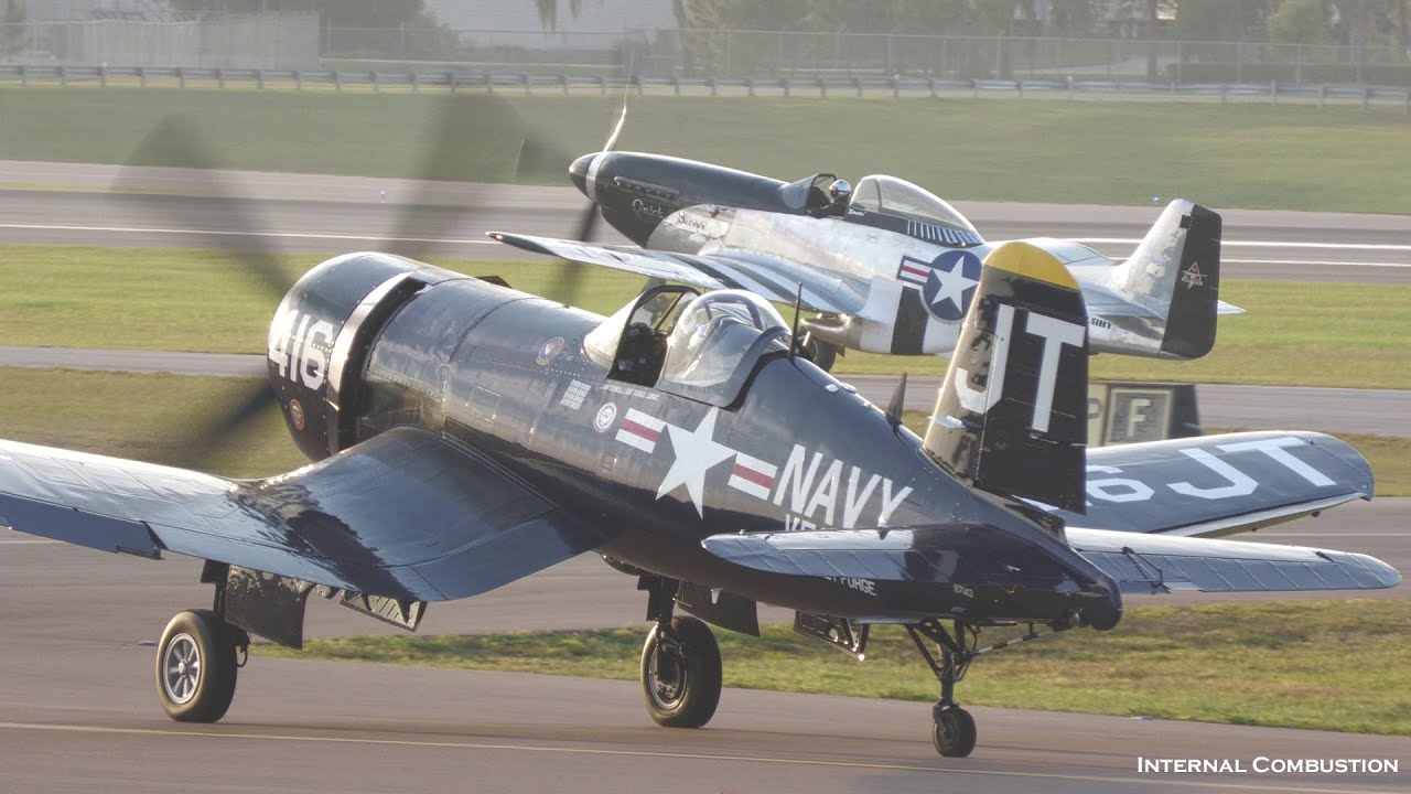 F4U Corsair and P51 Mustang Perform Together at Sun N Fun 2021 Airshow ...
